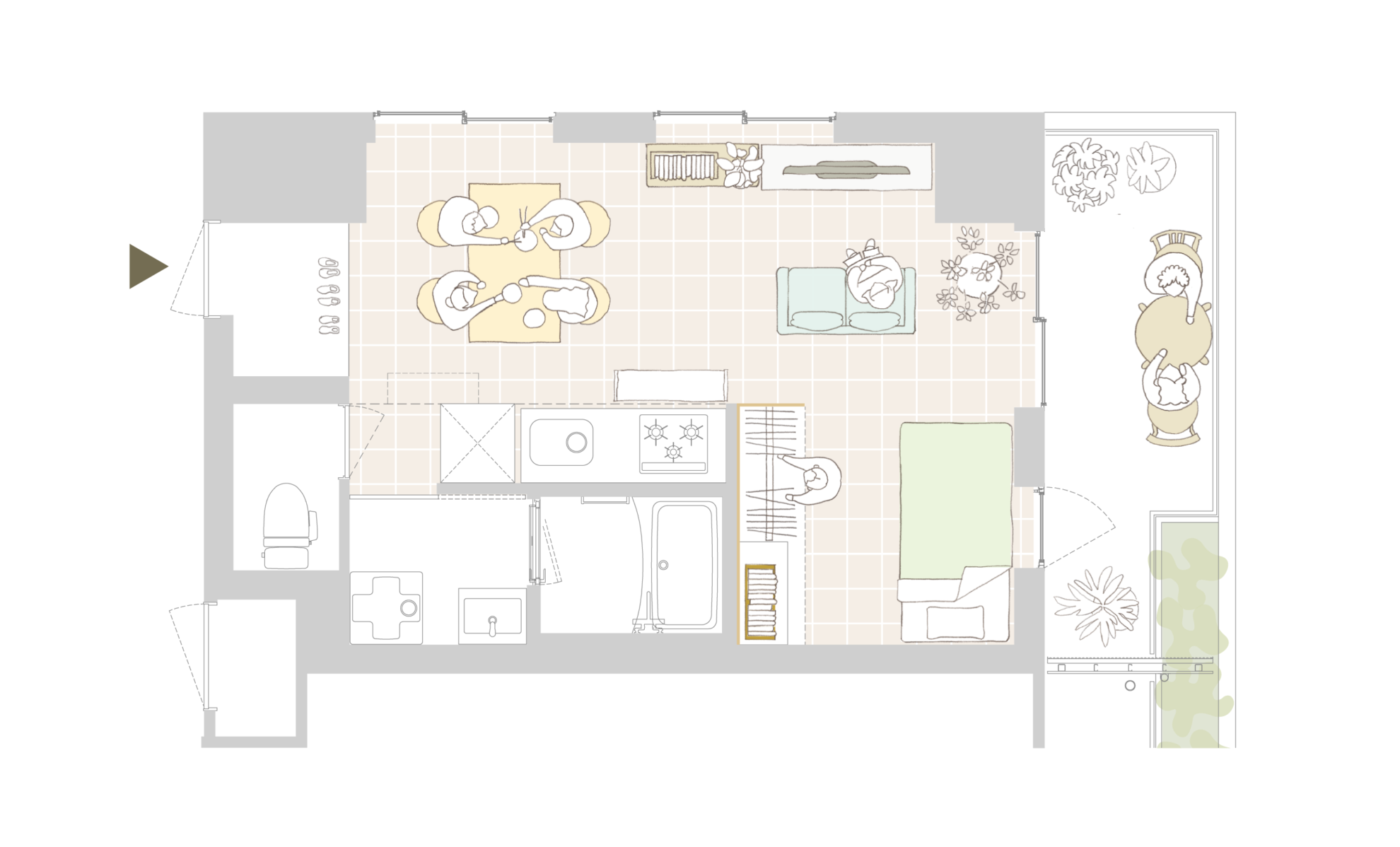 レジデンスゾーン | kinone - 東久留米駅前複合ビルプロジェクト